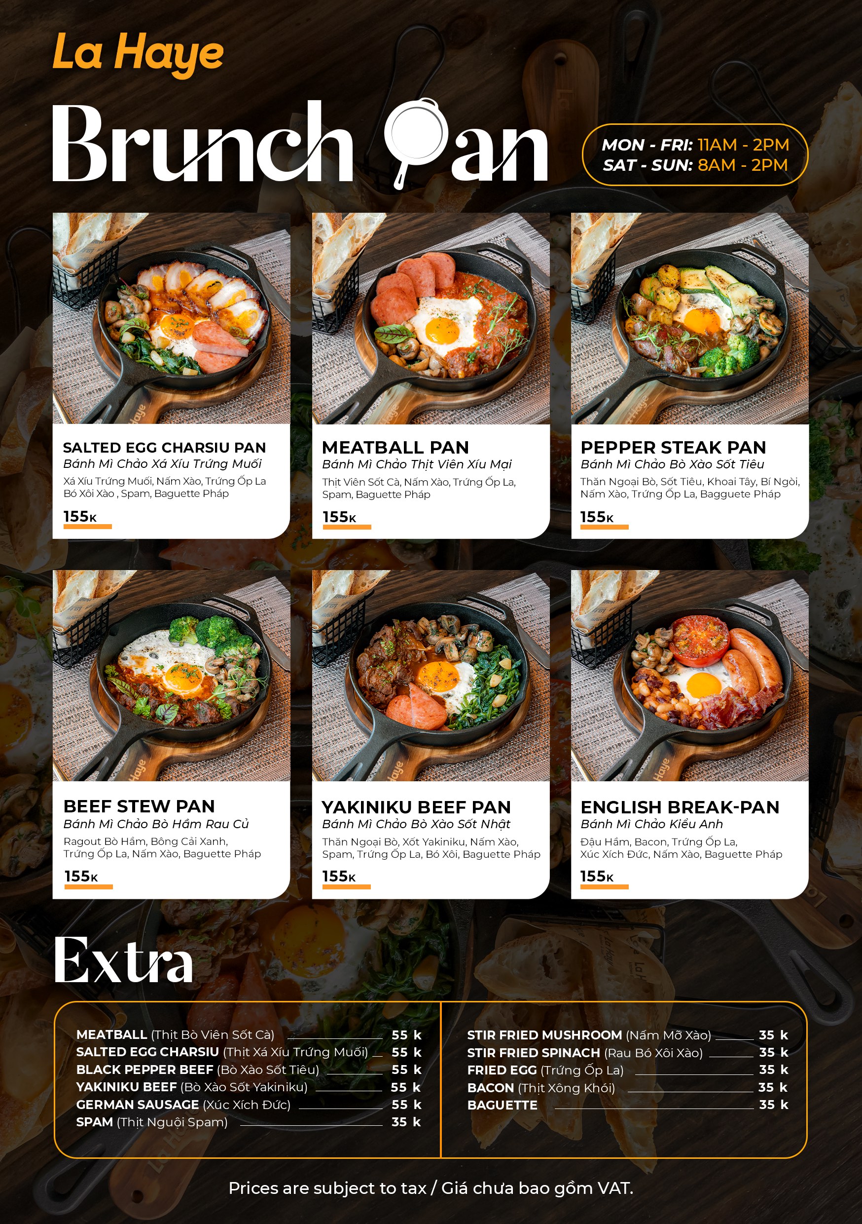 BRUNCH PAN NO NÊ, TẶNG CÀ PHÊ MUỐI MÈ